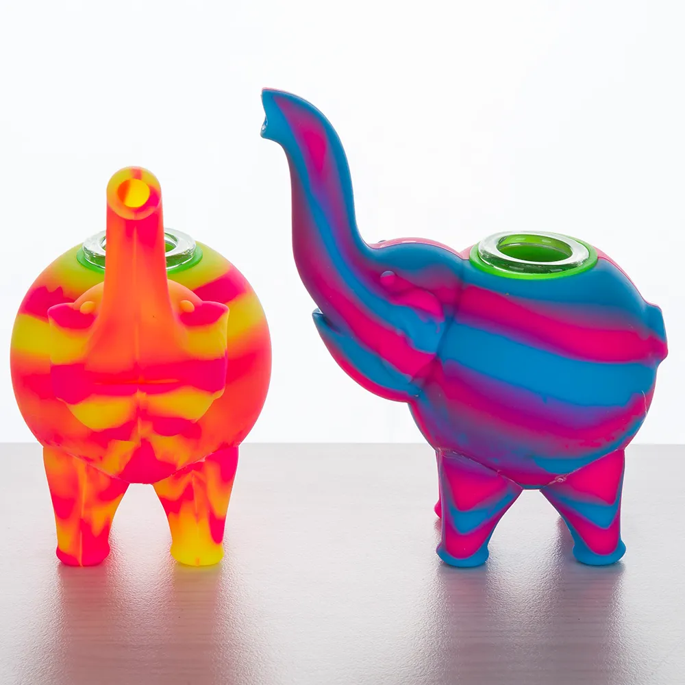 Silicone Rig Elephant Silicone Smoke Pipes Hand Pipe Hookah Bongs Dab ...