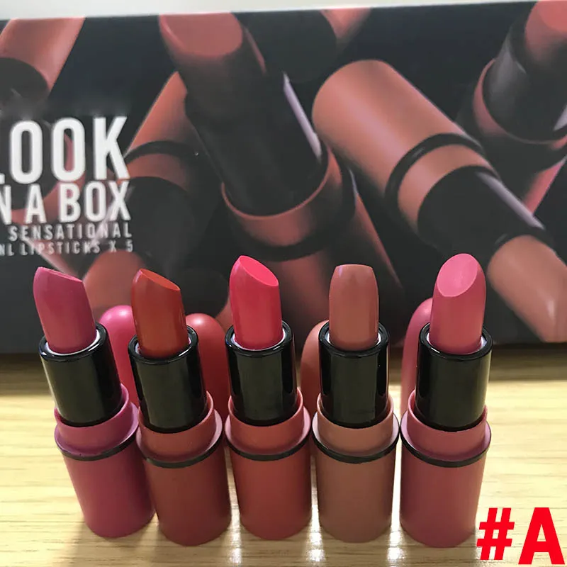 Mini Lipstick Set: Frost Finish Lipstick Pack, Sexy Matte Lip Color ...