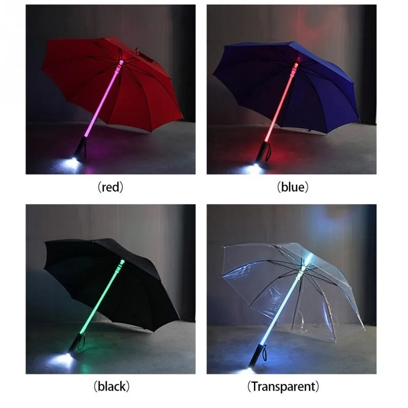 Lightsaber Umbrella: LED Flash Light Umbrella With Color Changing Shaft ...