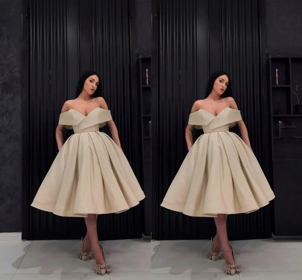 DHgate.com:Sexy Champagne Off Shoulder Ball Gown Cocktail Dresses ...