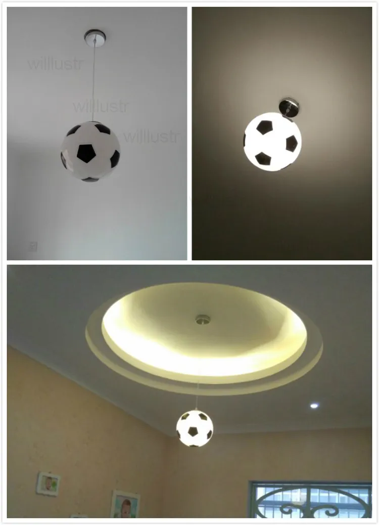 DHgate.com:Handmade Football Glass Pendant Lamp Light, Round Ball ...