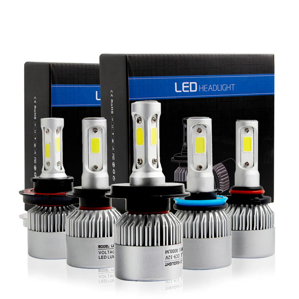 DHgate.com:2Pcs 72W 8000LM 6500K COB LED Headlight Bulbs, H4 H7 H11 H8 9005 HB3 9006 HB4 H13 ...