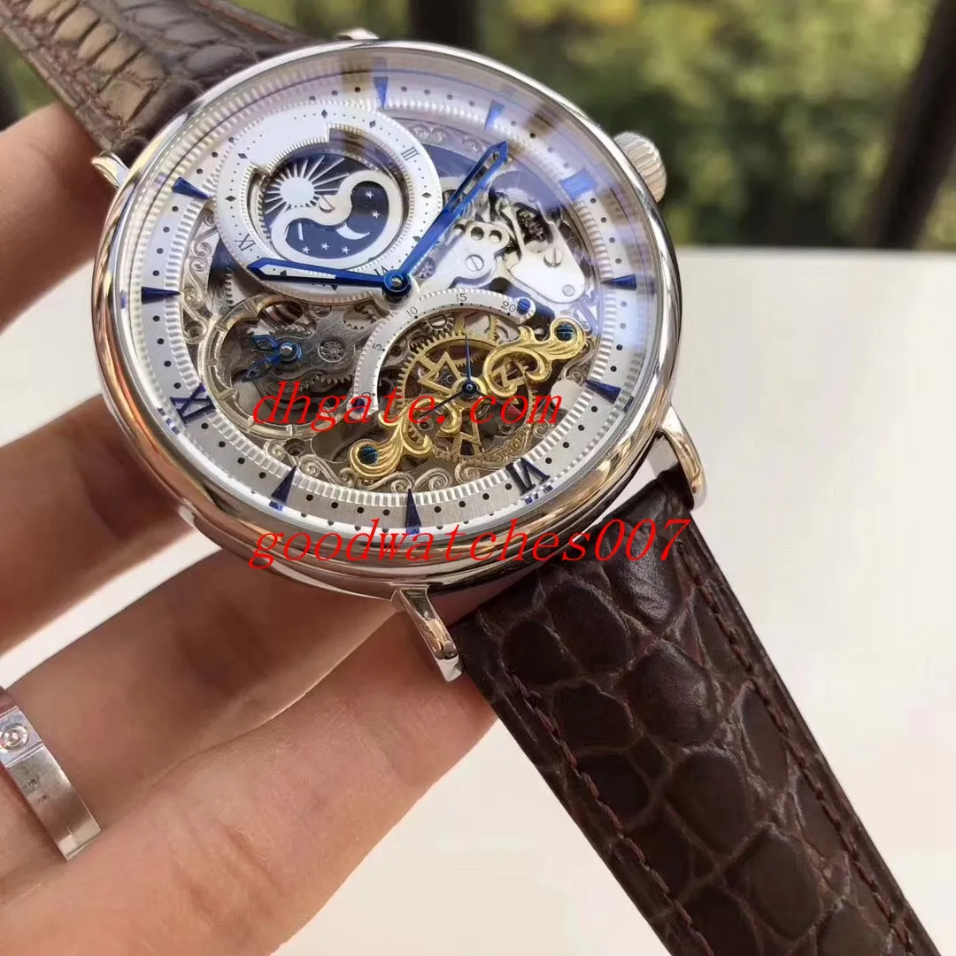 Premium Automatic Skeleton Watch for Men - Leather Strap & Sporty ...