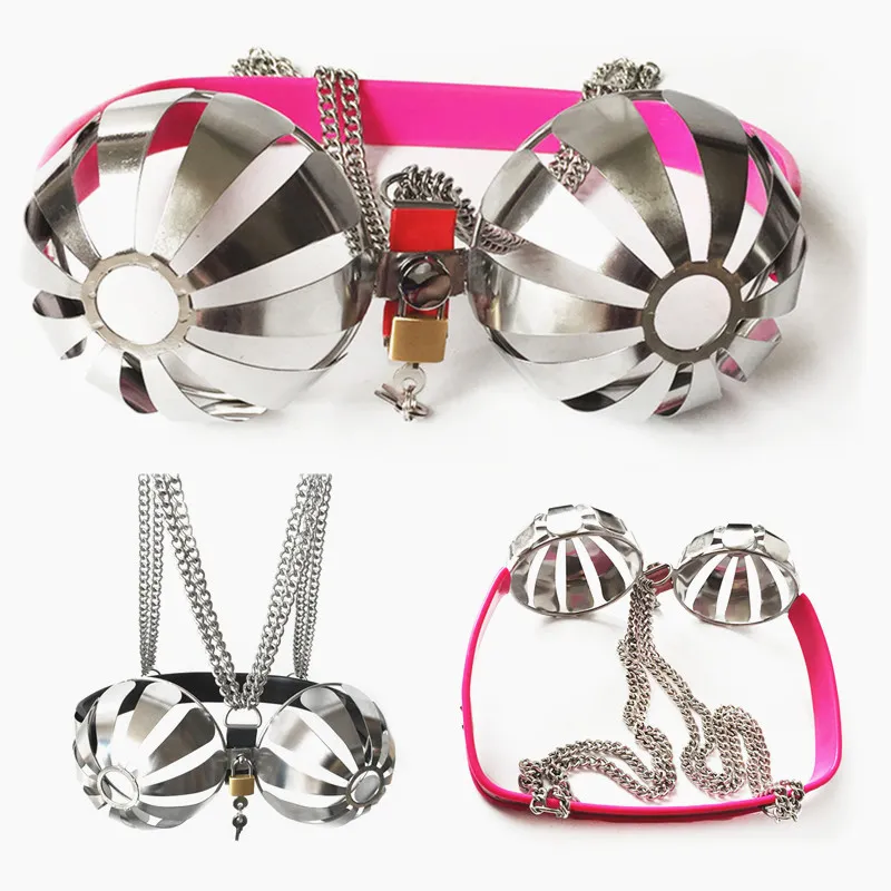 Female Chastity Bra: Stainless Steel Bondage Breast Restraint Women's ...