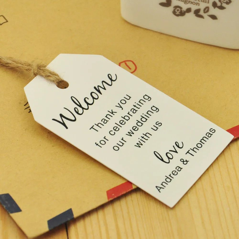 Etiquetas Para Bolsas De Bienvenida De Boda