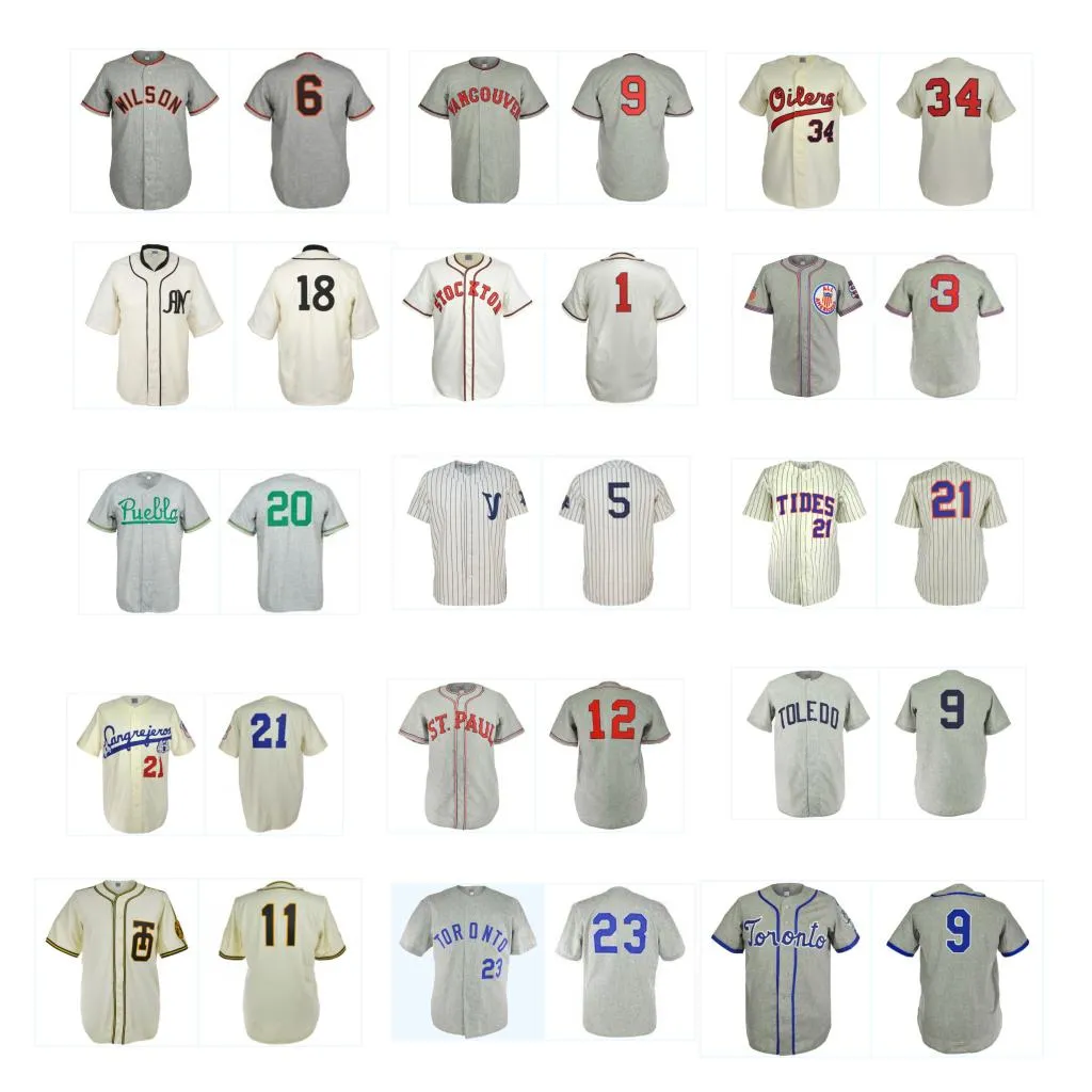 All Nippon 1934 Home Jersey, Puebla Pericos 1948, Richmond Virginians 1960, Santurce Cangrejeros ...