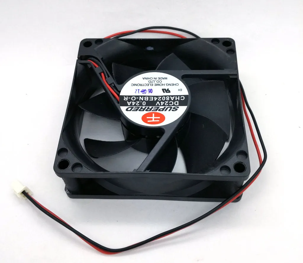 Universal Radiator Cooling Fan 80x80x25mm DC 24V 0.24A Dual Ball ...