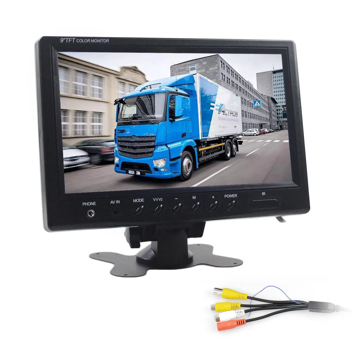 9 inch TFT LCD Car Monitor Display with BNC and AV Input for All Cars ...