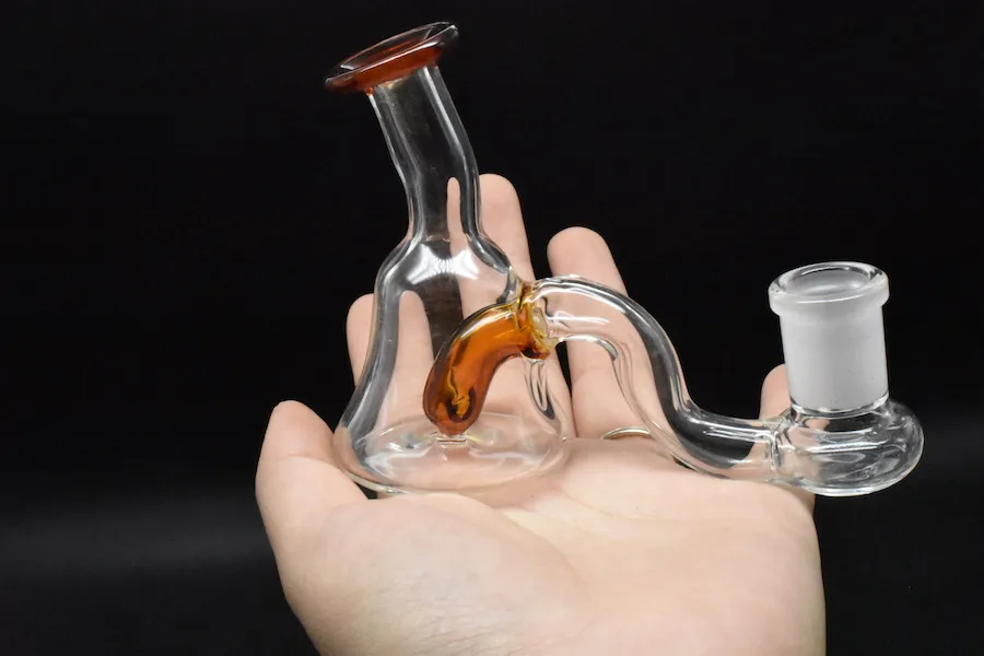 Wholesale Pyrex Mini Oil Rig Bong With 14mm Joint Glass Water Pipes For ...