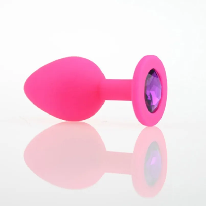 Silicone Jeweled Anal Butt Plugs Anal Trainer Set Rhinestone Adult Game For Men And Women From ...