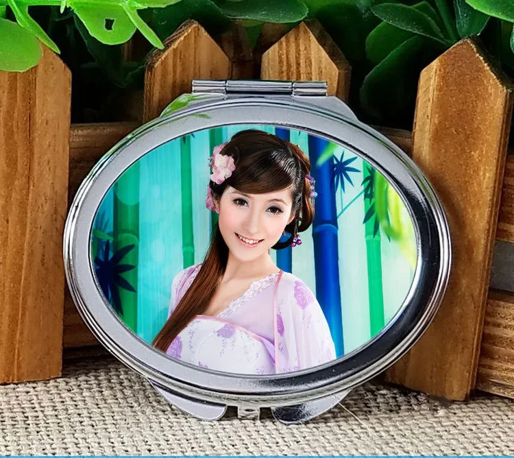 Oval Makeup Mirror For Dye Sublimation Heat Transfer Printing Blank ...