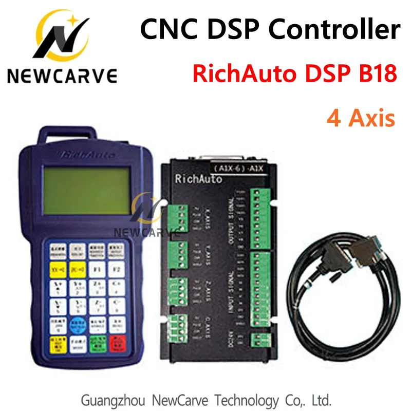 RichAuto DSP B18 4 محور تحكم CNC B18S B18E USB نظام التحكم في الحركة الربط ل Cnc راوتر استبدال ...