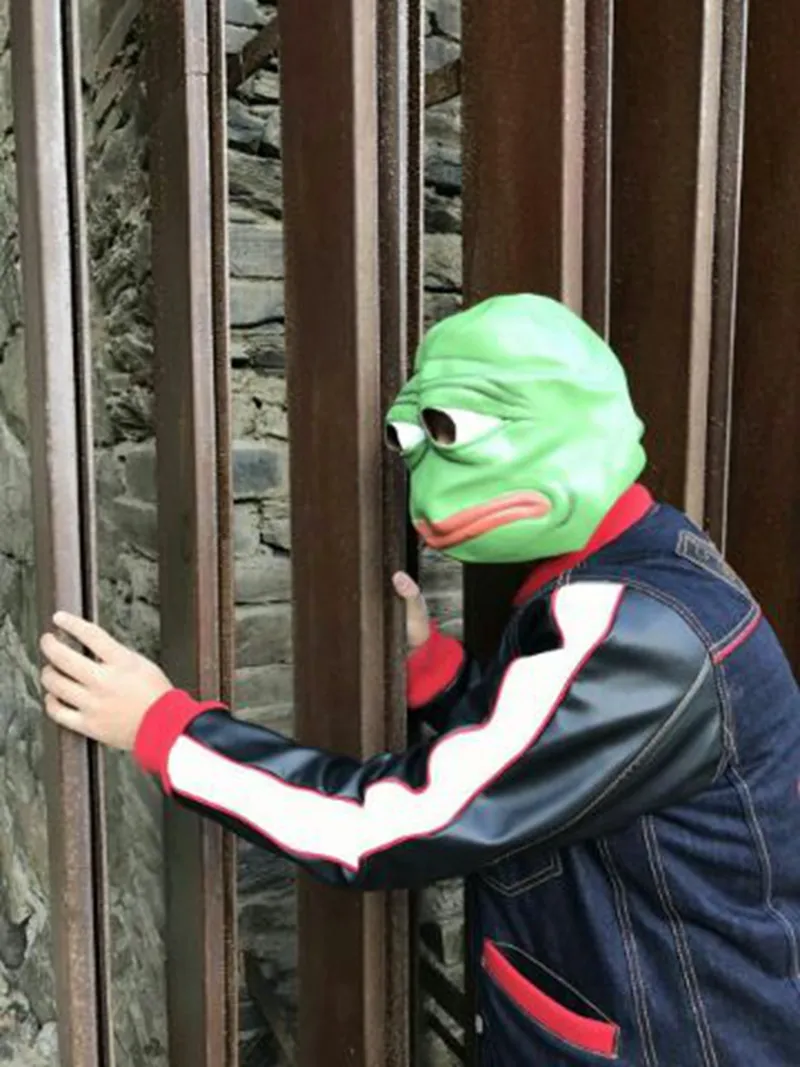 الرسوم المتحركة Pepe The Sad Frog LaTex Mask بيع واقعية كاملة للرئيس ...