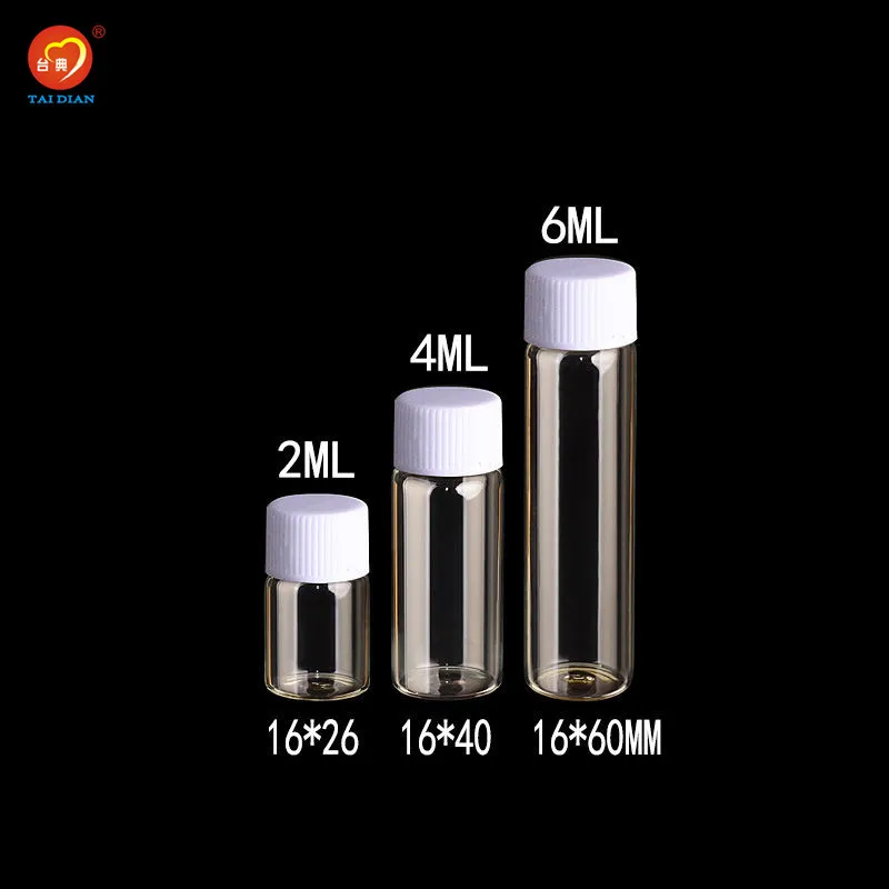 Wholesale Transparent Clear Glass Mini Glass Bottles With Screw Caps ...