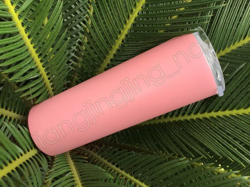 Skinny Tumblers Stainless Steel Insulated Cup With Lid And Straw, 20oz ...