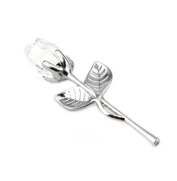 Clear Crystal Rose Artificial Flowers For Wedding, Baby Shower, Home ...