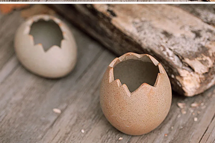 Creative Ceramic Egg Shell Shape Flower Pots... From Qwonly_shop, $7.76 ...