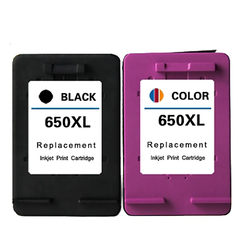 HP 650 Compatible Ink Cartridges - High Yield Black & Tri-Color ...