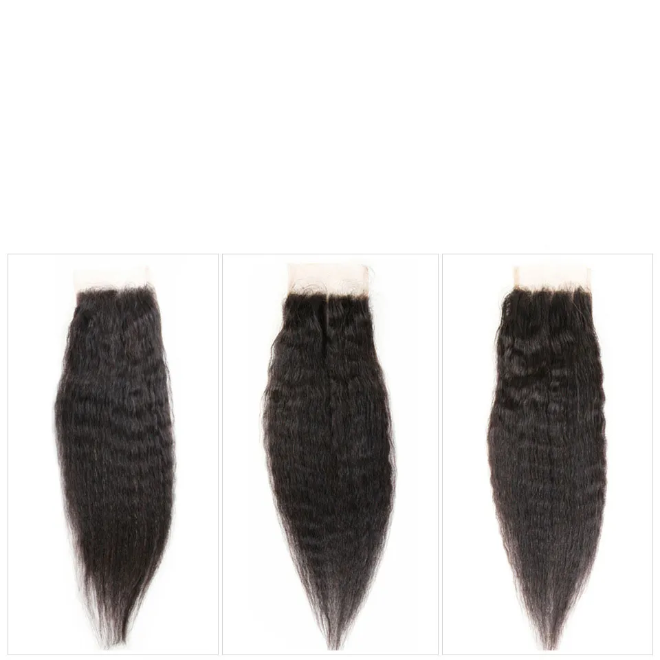 Brazilian Virgin Human Hair Kinky Straight Yaki Deep Wave Loose Wave ...