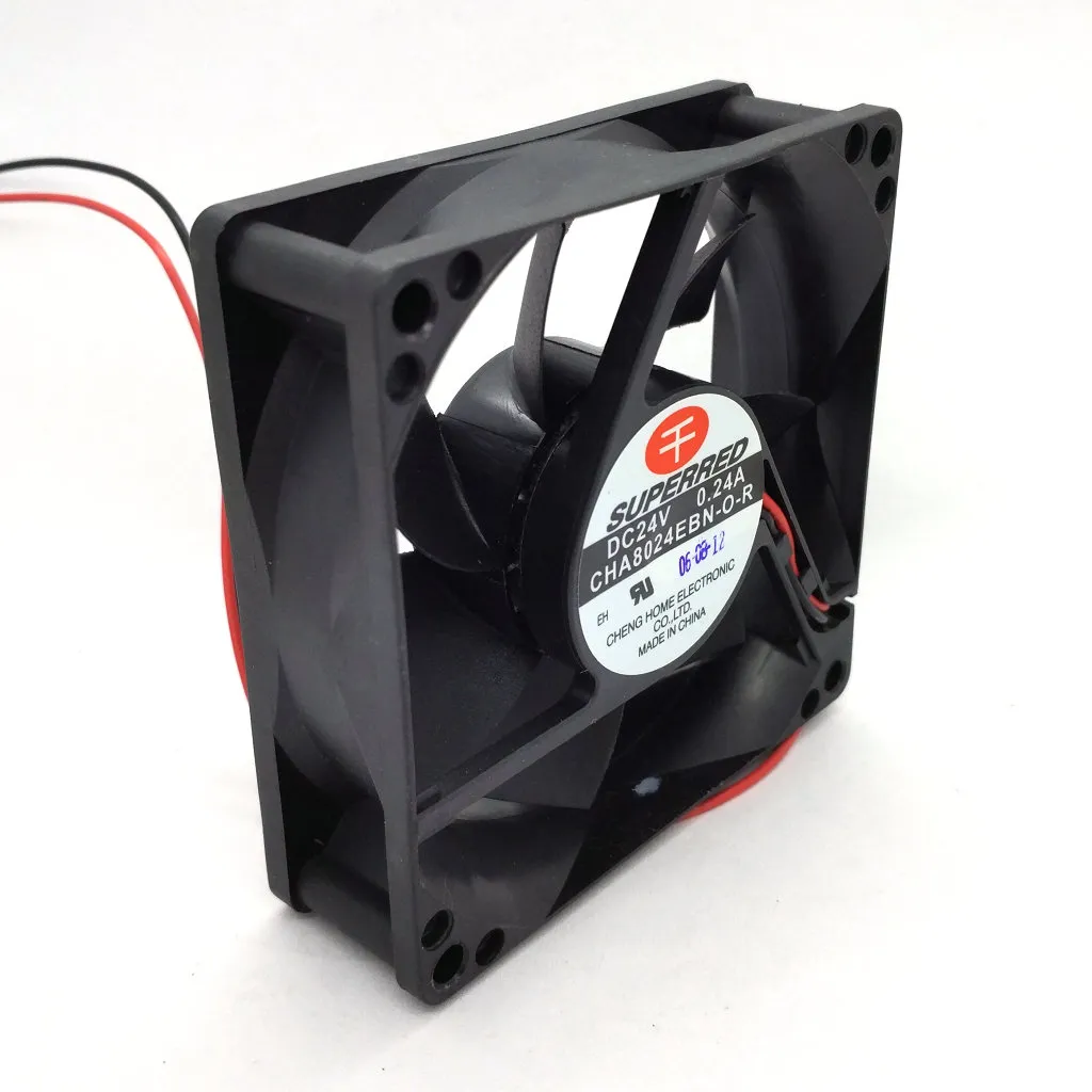 Universal Radiator Cooling Fan 80x80x25mm DC 24V 0.24A Dual Ball ...