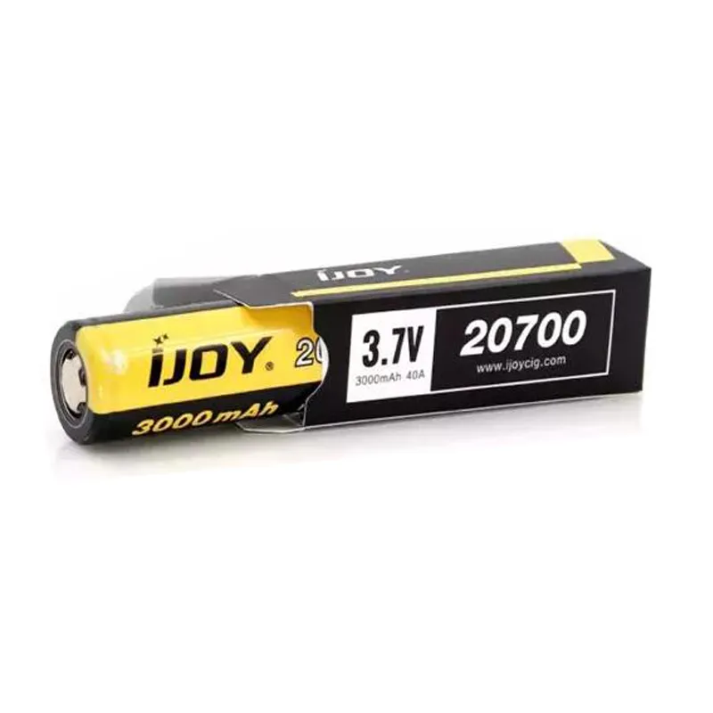 Rechargeable Battery 3000mAh IJOY 20700 Lithium Battery 40A Flat Top ...