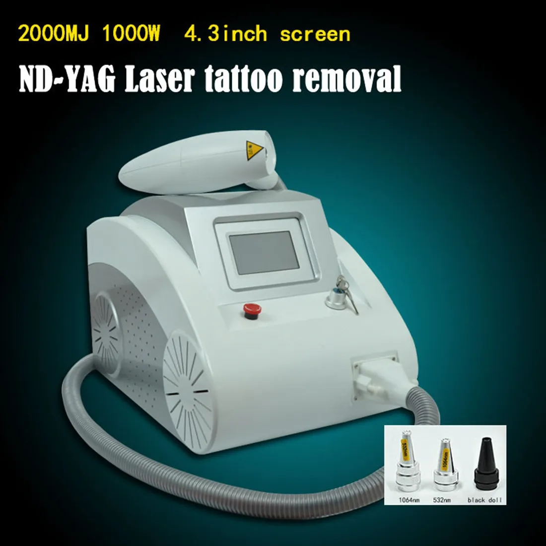 2000mj Touch Screen Q Switch Nd Yag Laser Tattoo Removal Machine for ...