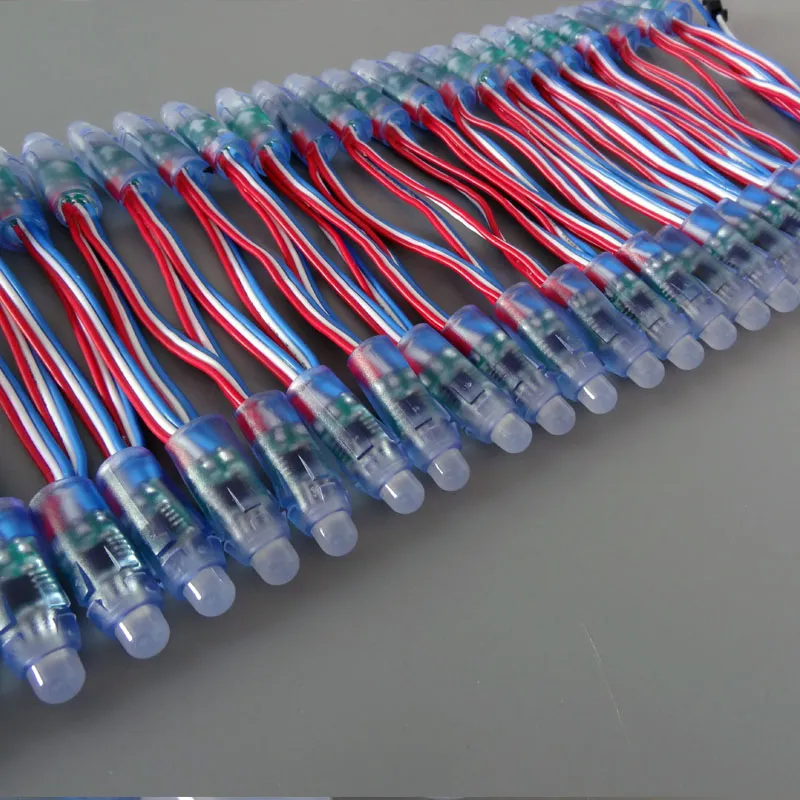 DHgate.com:Addressable RGB LED Pixel Node String Light, 100pcs/string ...