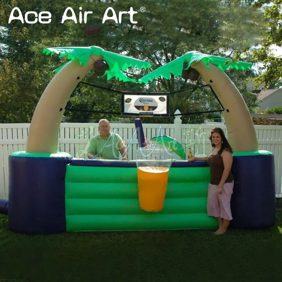 Inflatable Tiki Bar Fun TROPICAL TIKI BAR FUN On The RUN Inflatables