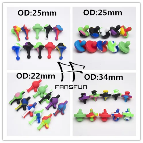 Material Silicone Carb Cap 34/25/22mm Heat Resistant Smoking Accessory ...