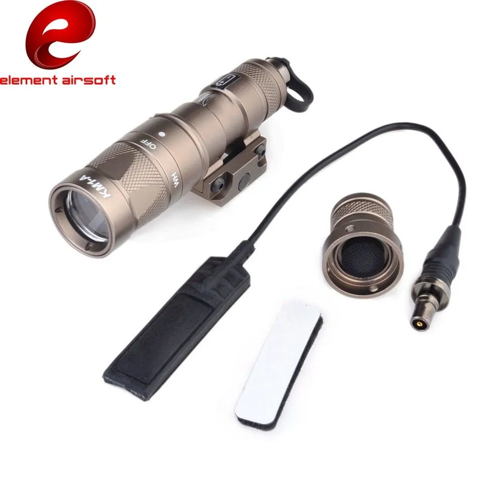 Compact SF M300W Mini Scout LED Flashlight 130 Lumens For AEG GBB M16 ...