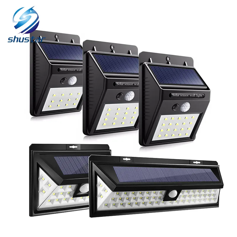 DHgate.com:12/16/24/54 LED Solar Power PIR Motion Sensor Wall Light, Outdoor Waterproof Energy ...