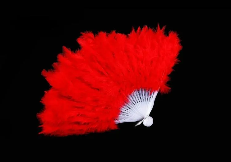 Elegant Feather Fans: Decorative Fluffy Hand Fans For Weddings, Parties ...