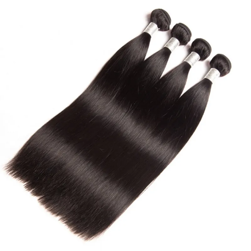 Brazilian Bundles Double Wefts Hair Weave Human Hair Straight 8 28inch ...