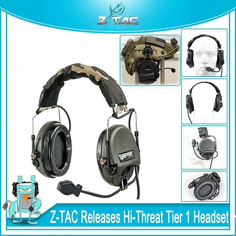 Tactical Ear Muffs Aviation Headset: Hi Threat Tier 1, Noise Canceling ...