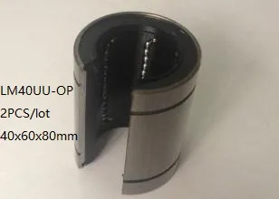 LM40UU OP 40mm Open Type Linear Motion Bearings 2 Pack Linear Sliding ...