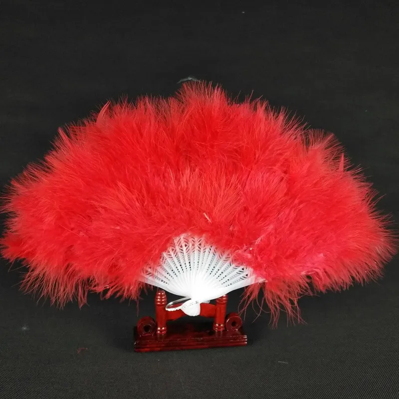 Plastic Feather Fans For Weddings, Stages | Handheld Folding Flapper ...