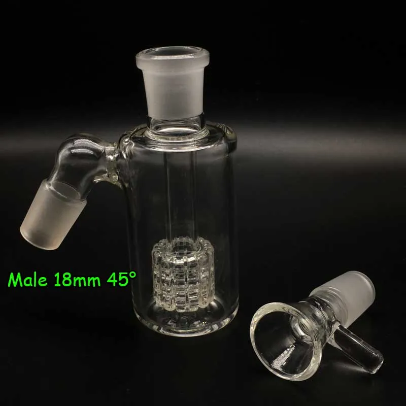 Glass Ash Catchers 14mm 18mm 45 90 Degrees With 14mm Glass Bowls 14mm ...