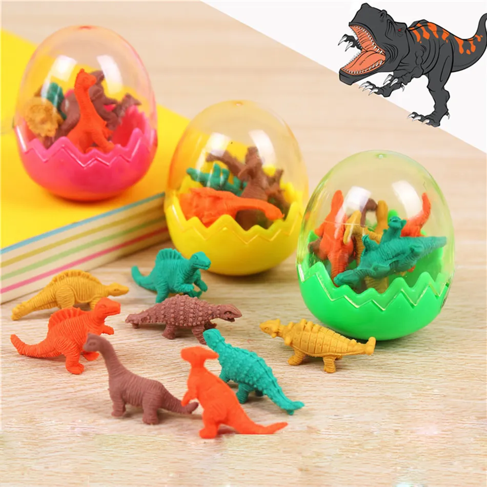 Dinosaur Egg Erasers For Kids Fun & Unique Stationery Gift Set, Great For School Supplies From ...