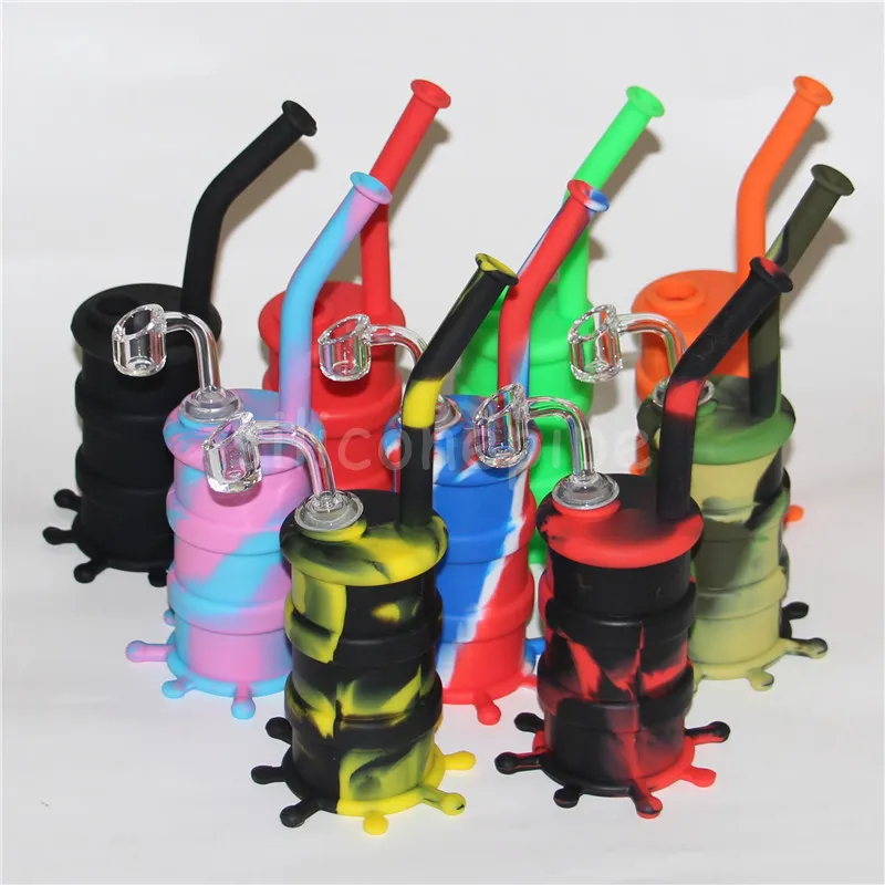 Wholesale Silicone Hookah Bong With Clear Thermal Quartz Bangers, Glass ...