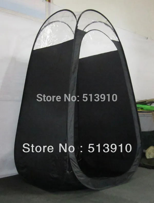 Sun Tents Black Spray Tanning Tent With Clear Window & Top Portable ...