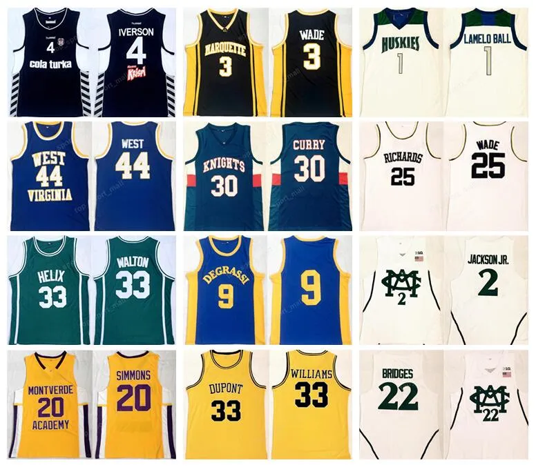 2018 High School Basketball Jerseys Allen Iverson 4... From Top_sport ...