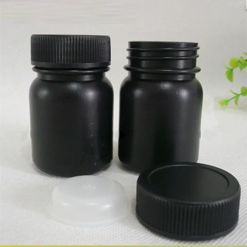 50ml 100ml Dark Black Color HDPE Bottle, Plastic Bottle, Pill Bottle ...