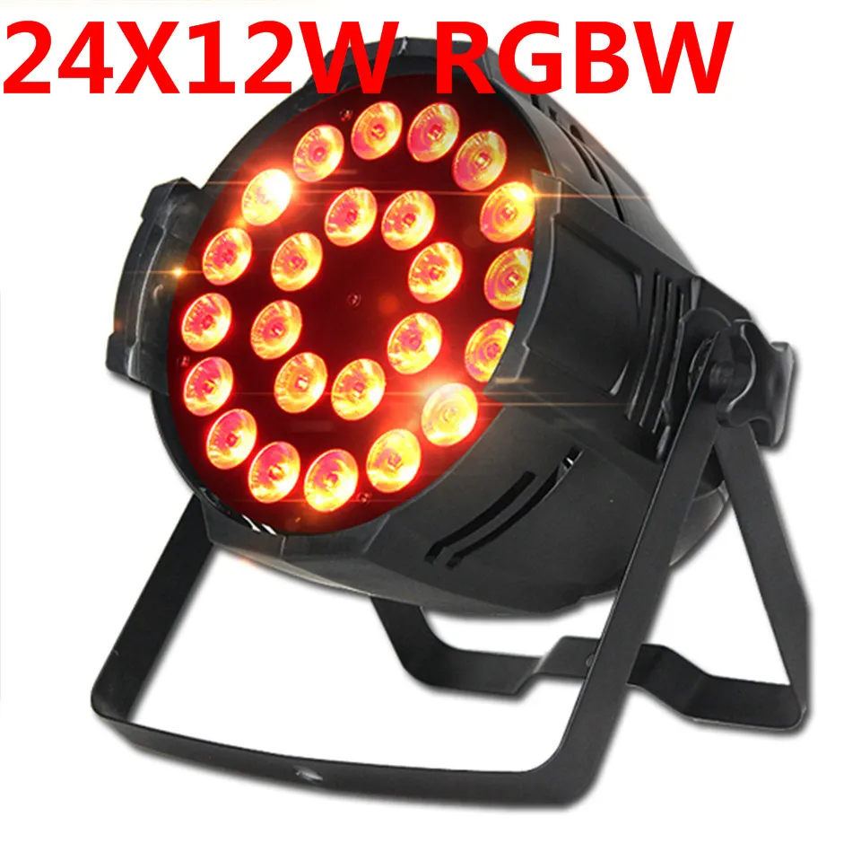 Stage Lighting DMX LED Par 64 Can Lights, 24x12W RGBW 4 In 1 Quad LED ...