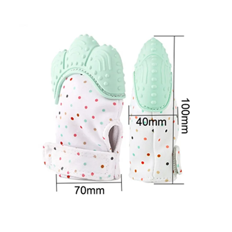 DHgate.com:5-Pack Pastel Teething Mittens: Silicone Chewable Glove ...