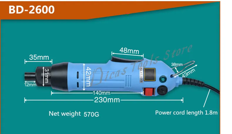 H6 Electric Screwdrivers 220V Straight Plug,... From Dicas, $43.37 ...