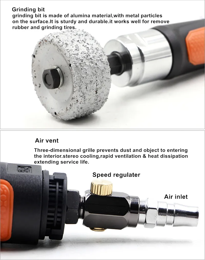 Geared Pneumatic Tire Grinder Air Buffer Tire Sander With Speed ...