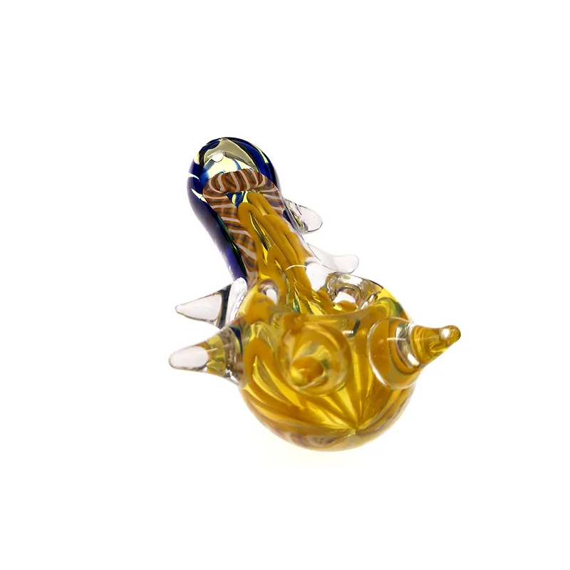 Conch Spoon Pipe Fumed Hand Pipe Tube Smoking Pipes 4.3 Inch Glass ...