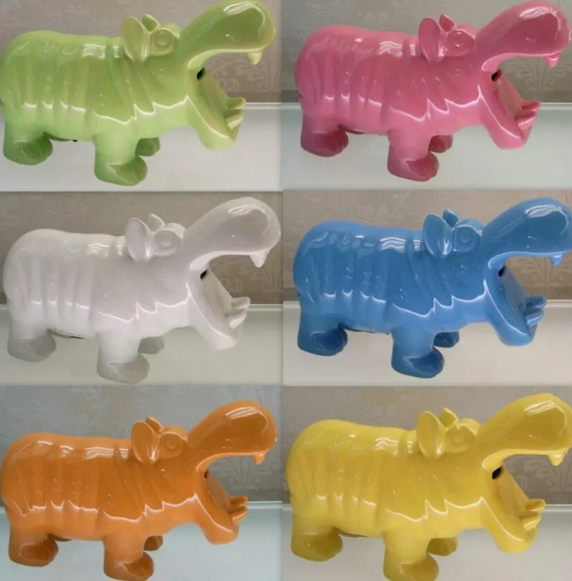 Cute Ceramic Hippo Piggy Banks Porcelain Animal... From Dong1226, $97. ...