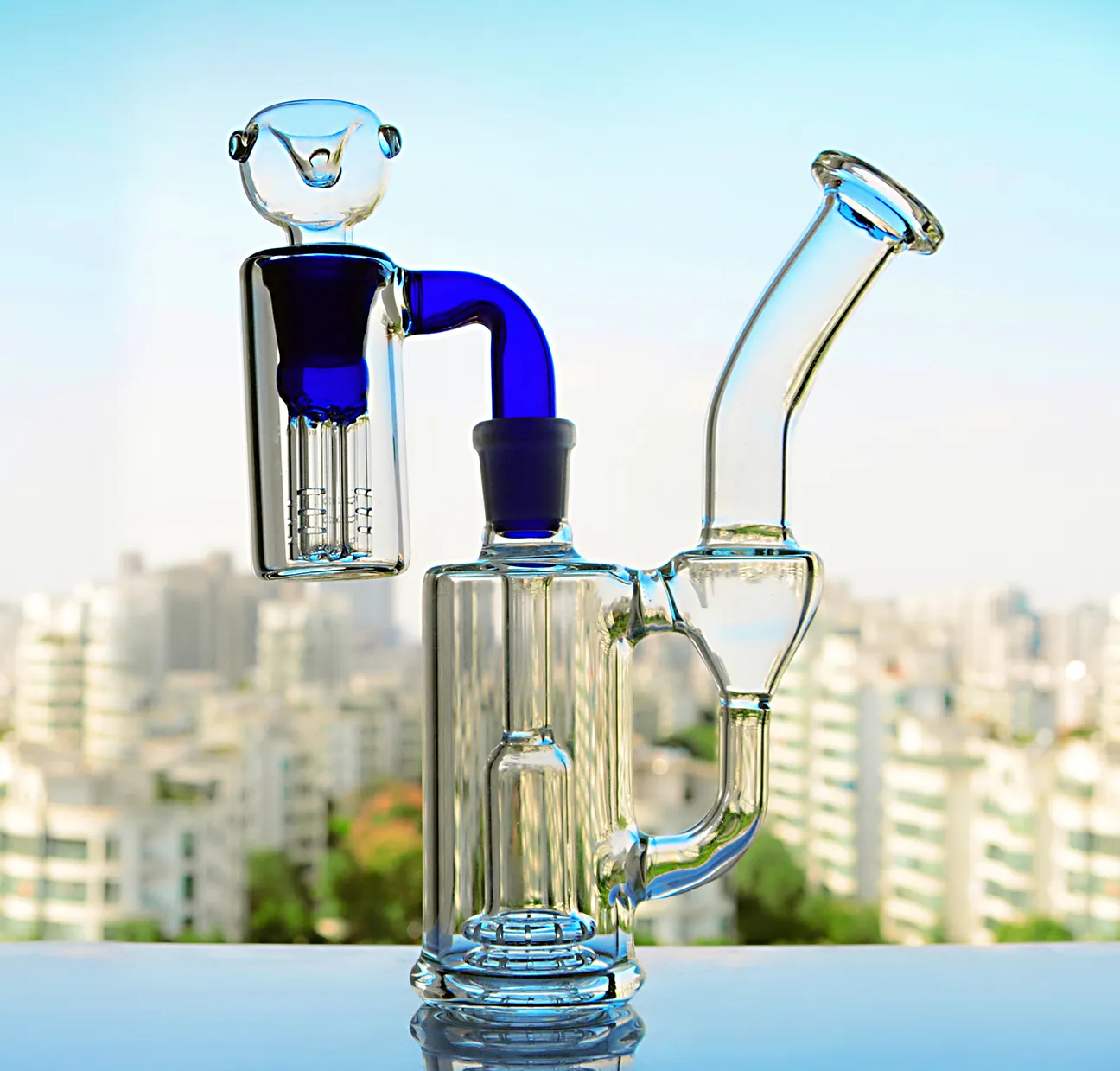 TORO Heady Hookah Glass Bong Diffuse Arm Tree Stereo Perc With 18mm ...