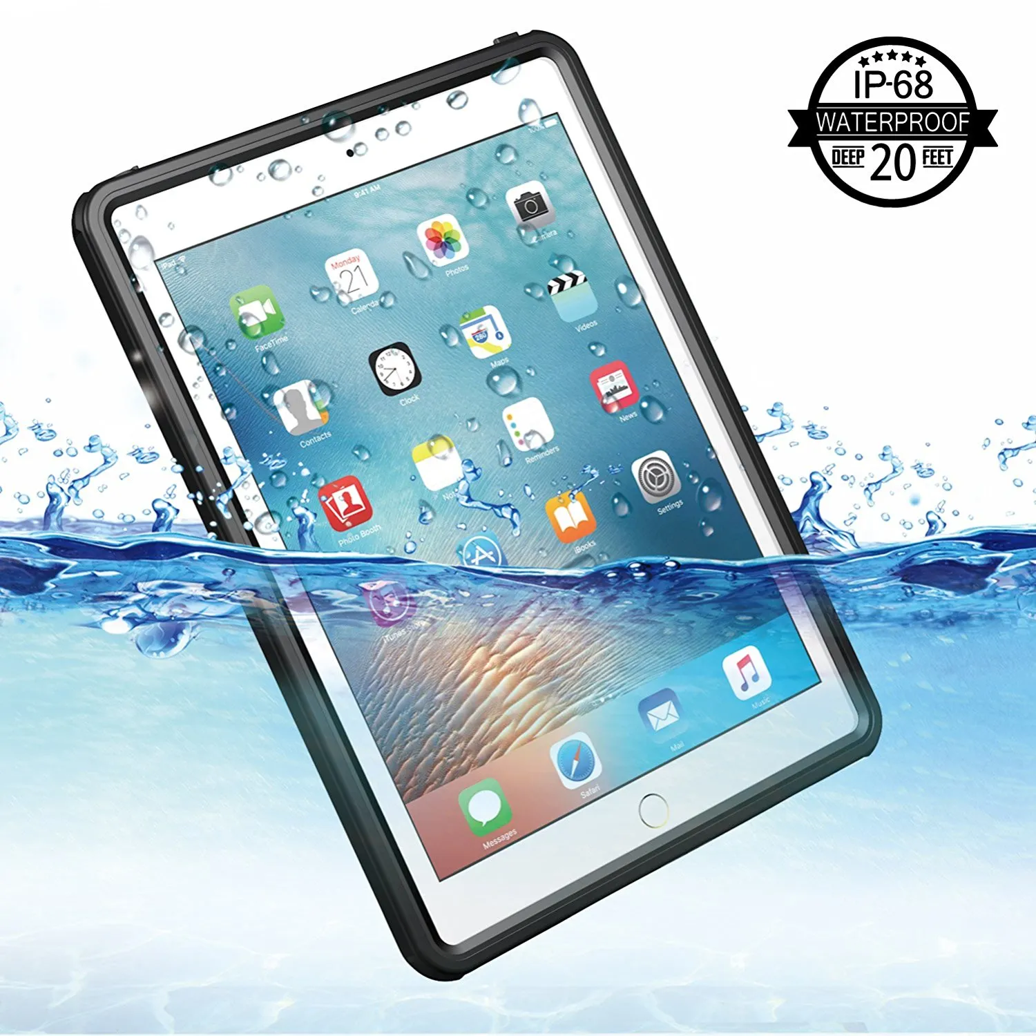 Shockproof IP68 Waterproof samsung tablet case for 2017-2018 9.7 inch ...